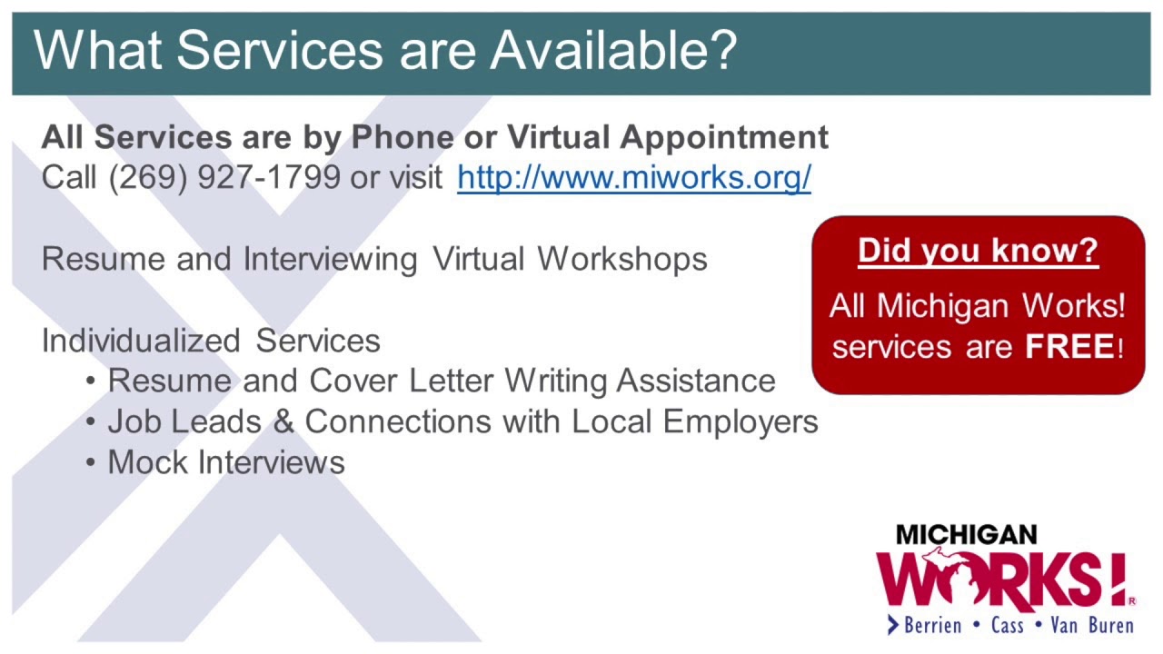 Michigan Works! Services - YouTube