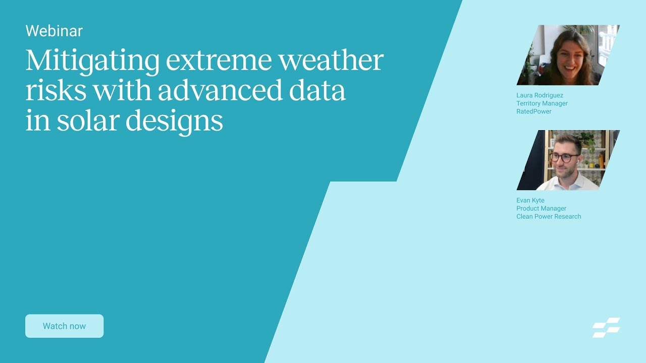 Mitigating extreme weather risks with advanced data in solar designs ...