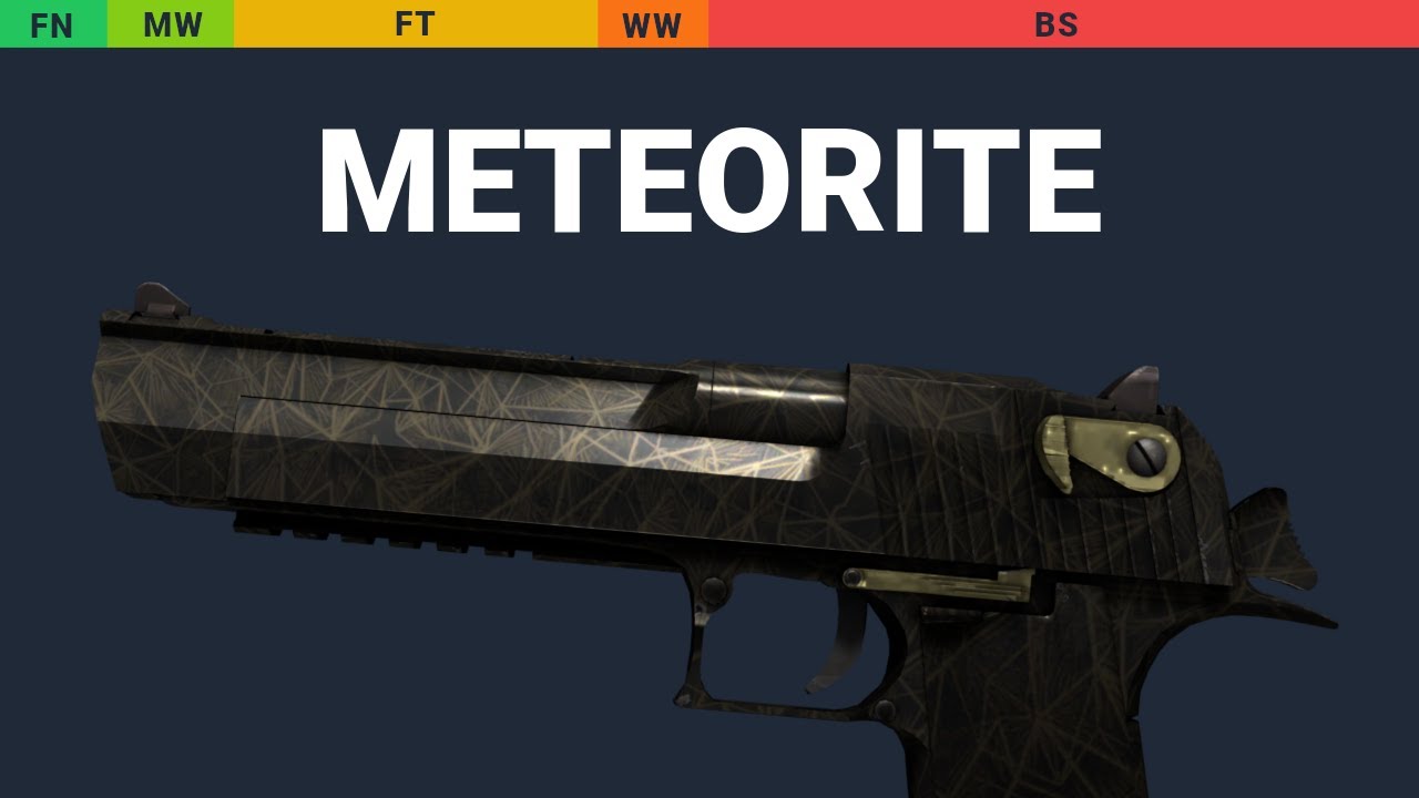 Desert Eagle Meteorite - Skin Float And Wear Preview - YouTube