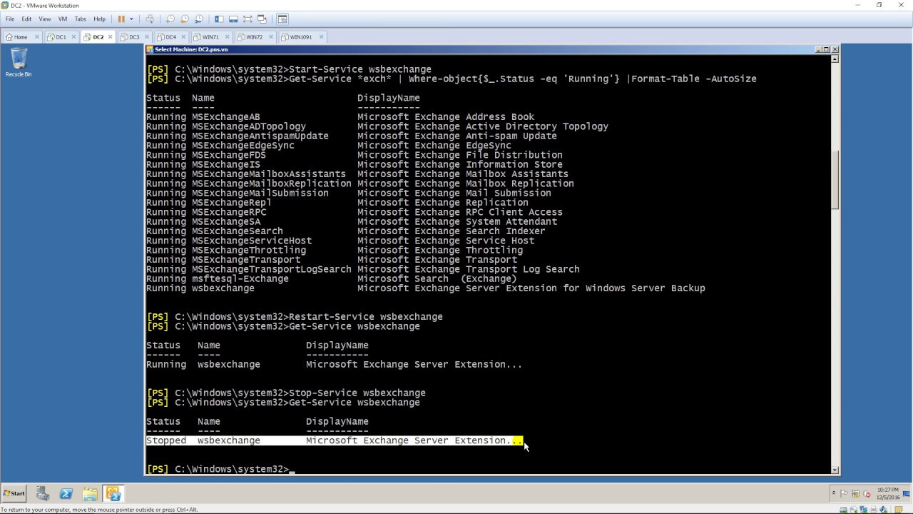 EMS : Managing Exchange services - YouTube