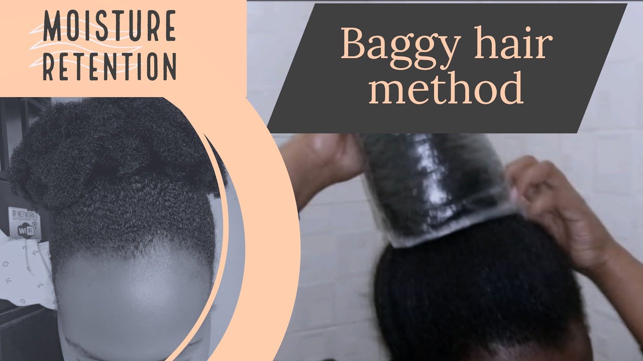 Baggy hair method for moisture retention on the ends//Moisture ...
