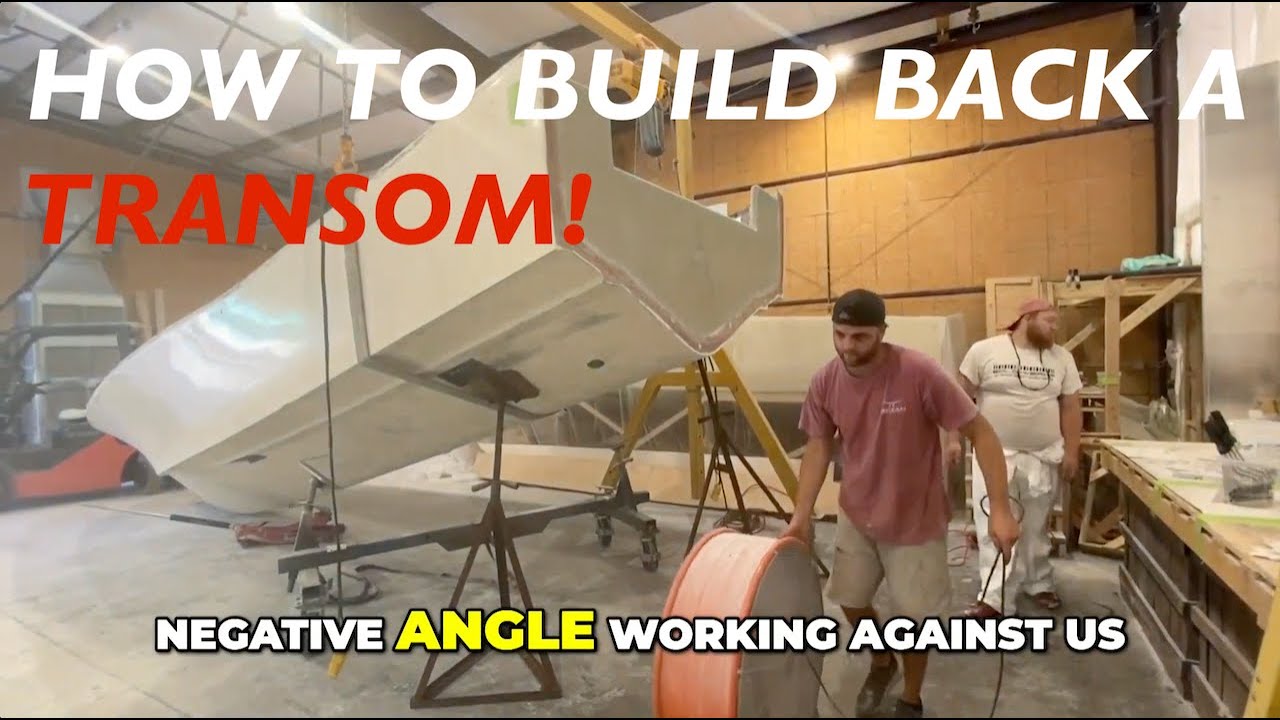 MAKO BOAT REBUILD! Mako Transom Core Removal Step by Step Layup Guide ...