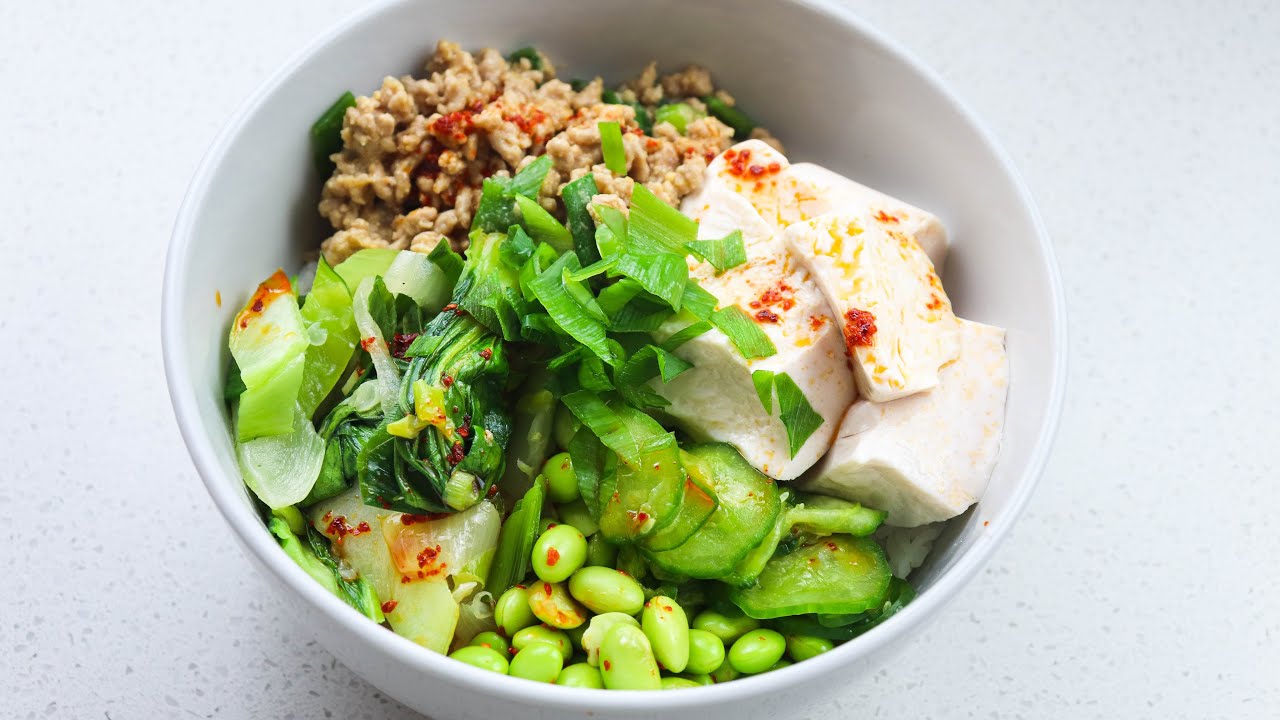 Making Healthy Miso Pork Rice Bowl - YouTube