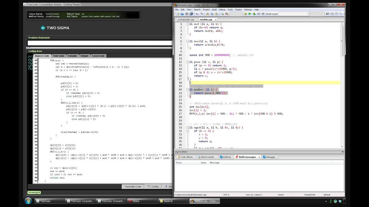 dj3500's screencast: TopCoder SRM 614 - YouTube