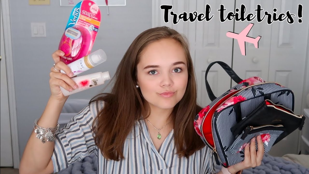 What's in my travel toiletries bag?! | Emily Keeble - YouTube