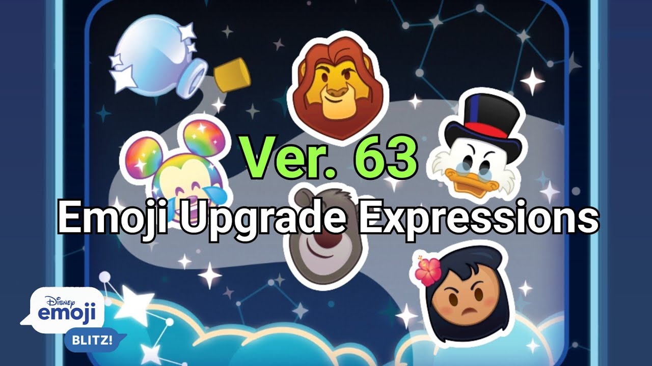 Ver. 63 Emoji Upgrade Expressions - Disney Emoji Blitz - YouTube
