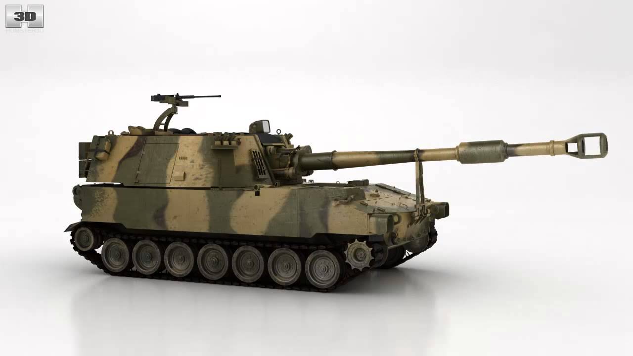 M109 Howitzer 3D model by 3DModels.org - YouTube