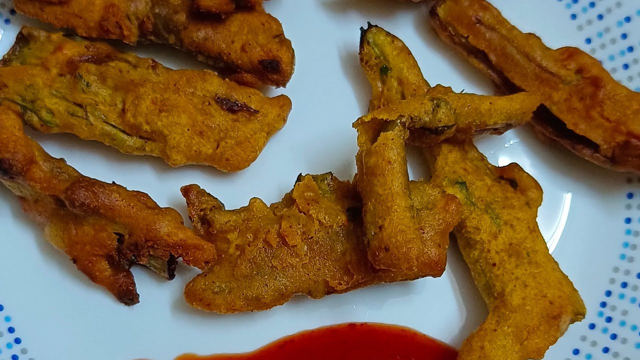 5 minute mein taiyar mirchi pakoda..how to make chilli pakora at home ...