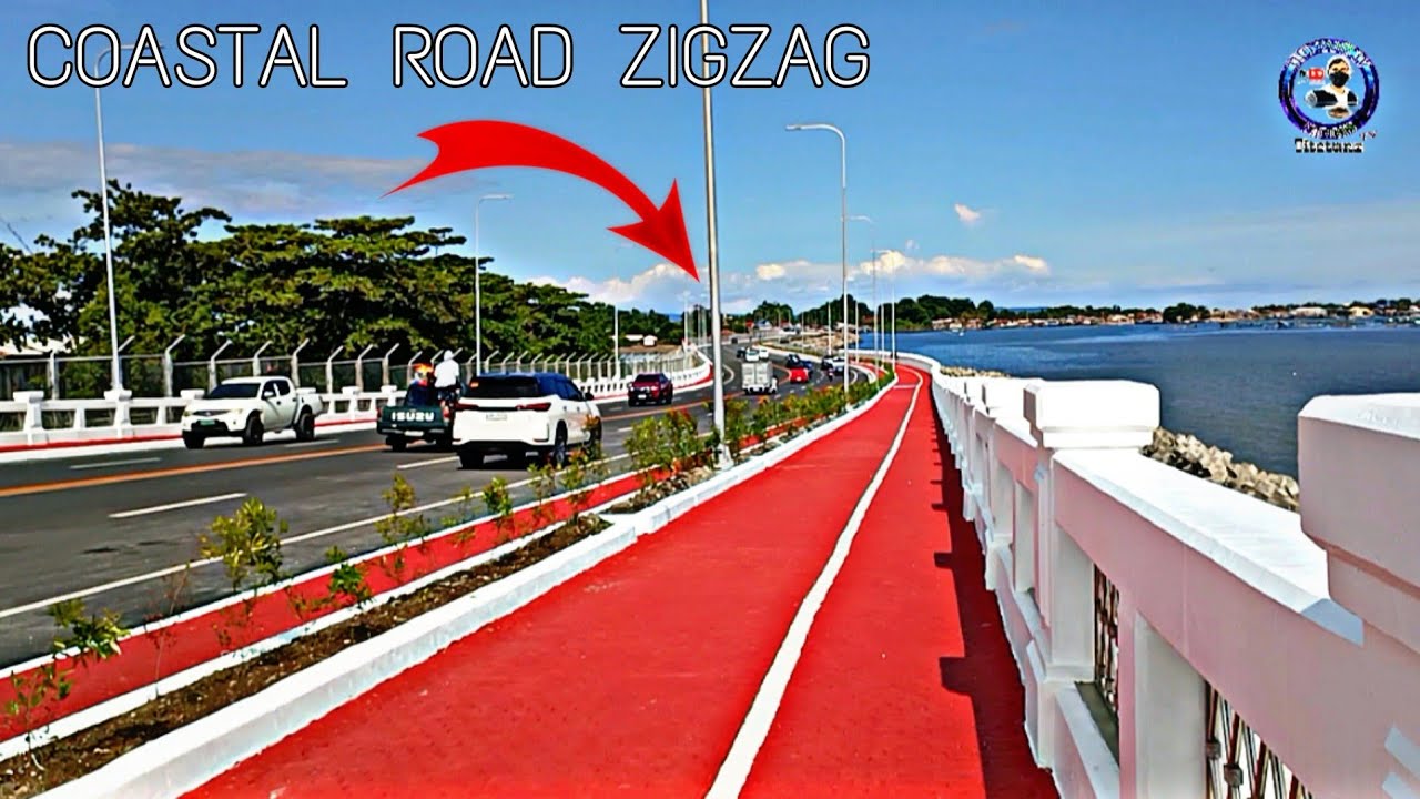 Ep.480_p.2 Davao coastal road Opening | Walktour From Times beach ...
