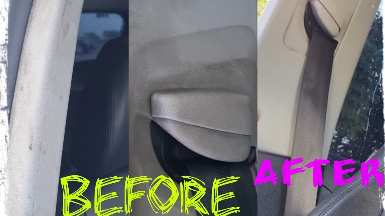 Test and clean car interior plastic with Flamingo FOAM Cleaner F002 ...