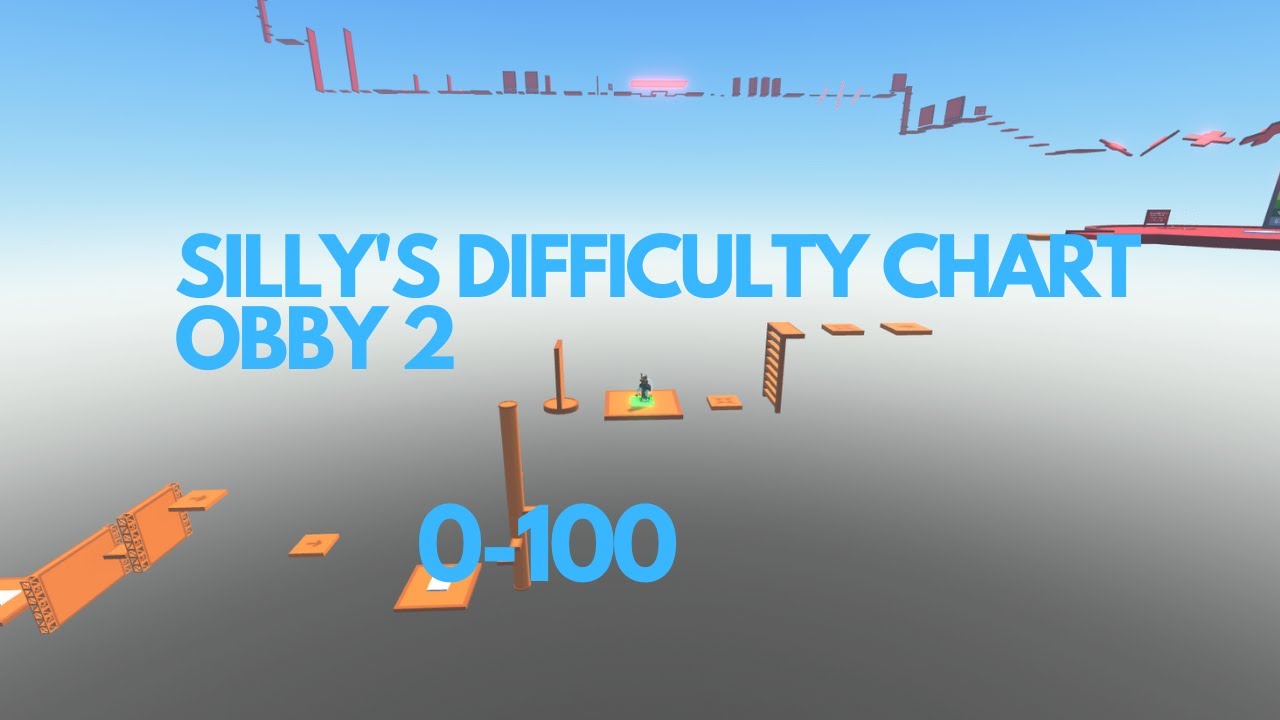 Silly’s difficulty chart obby 2(warning I suck) - YouTube