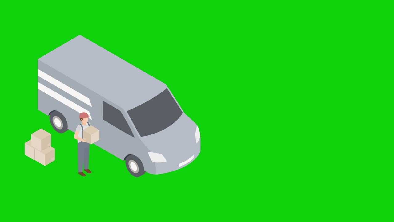 Car Delivery green screen - YouTube