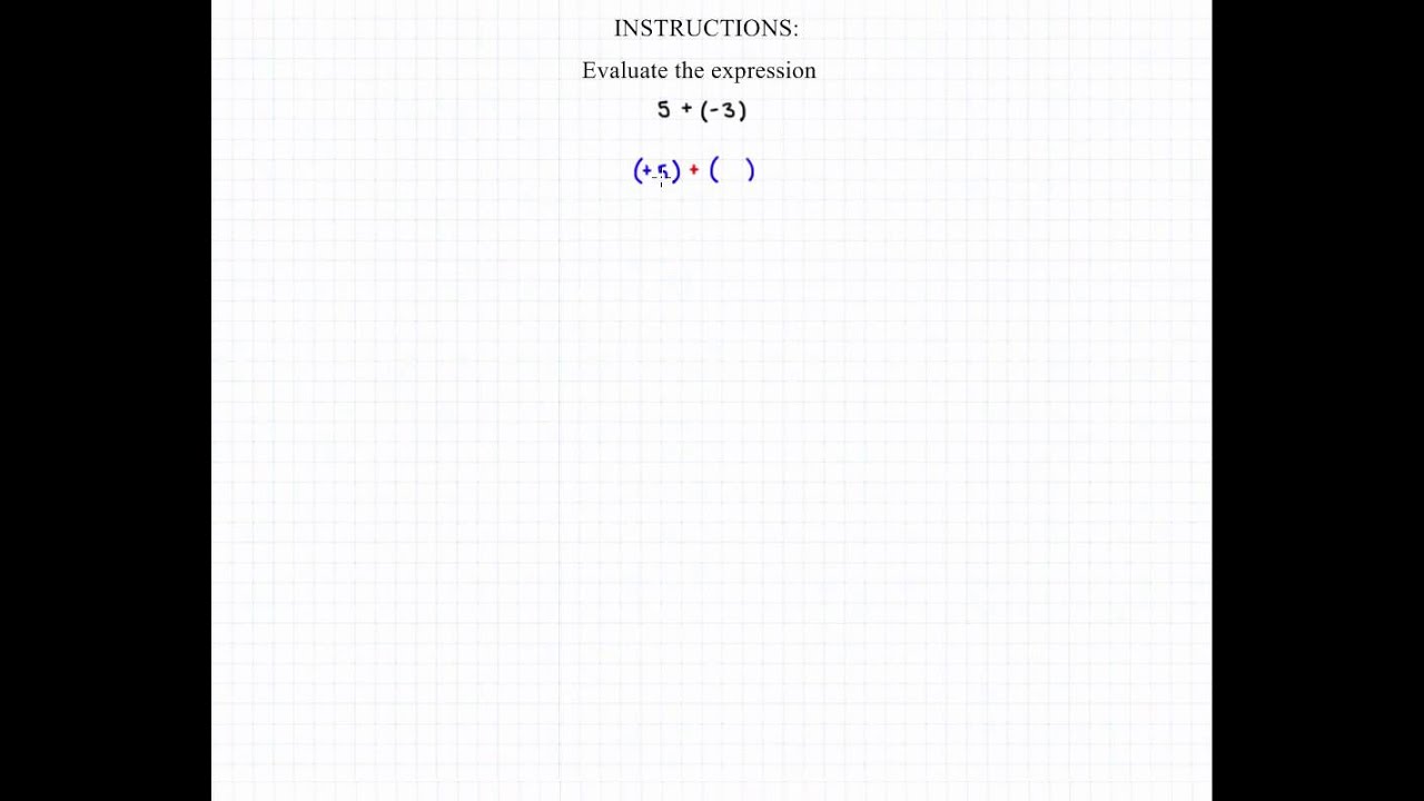 Adding and Subtracting Integers 3B - YouTube