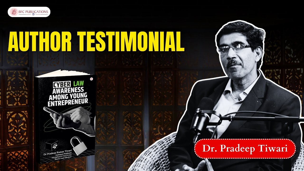 Dr. Pradeep Kumar Tiwari, sharing his incredible publishing journey ...