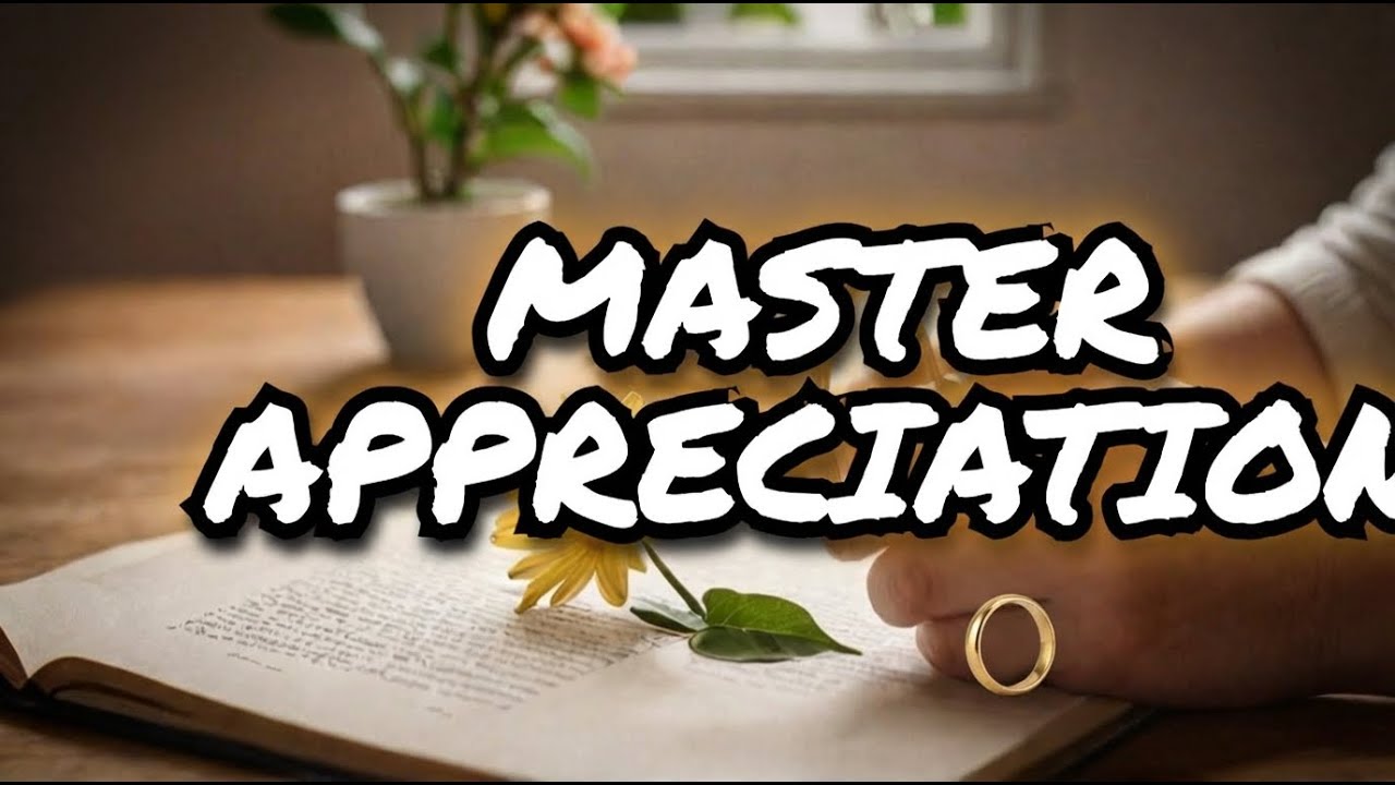 Mastering the Art of Appreciation: How to Be Happy - YouTube