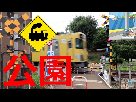 Level crossing japan(tokyo)seibu line - YouTube