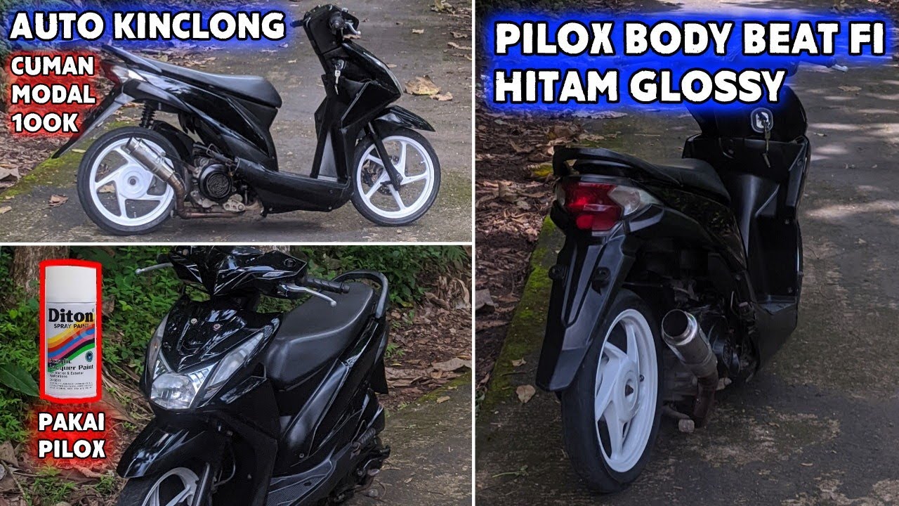 Pilox Body Beat Fi Hitam Glossy Pakai Diton Modal 100k Auto Kinclong ...