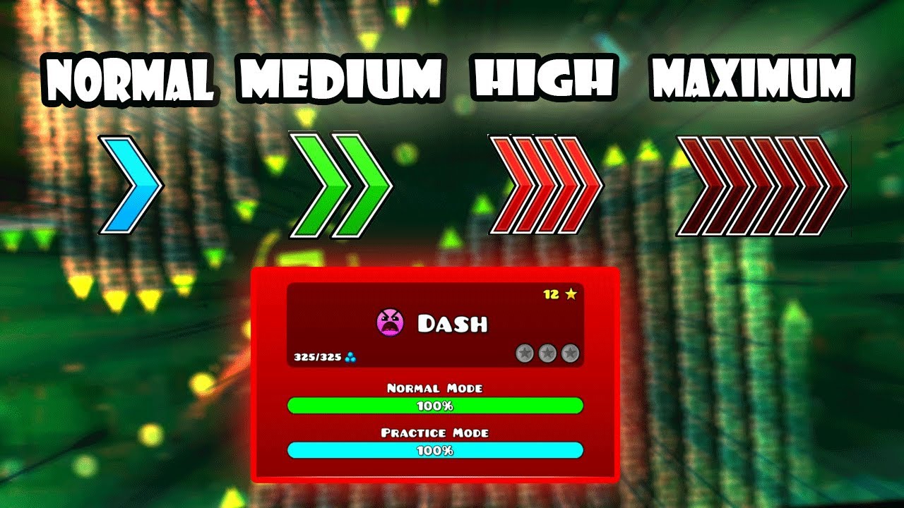 DASH a MÁXIMA VELOCIDAD | Geometry Dash 2.2 Niveles recientes - YouTube
