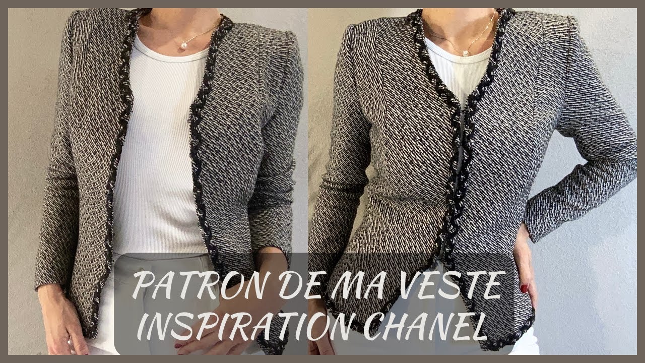 Patron veste style Chanel facile | Transformer ton corsage de base ...