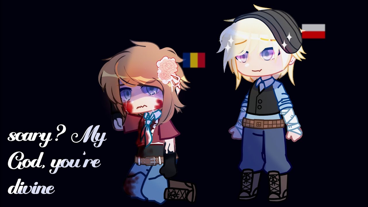 Scary? My God you're divine • || 🇵🇱×🇷🇴 || Countryhumans|| Racoon ...
