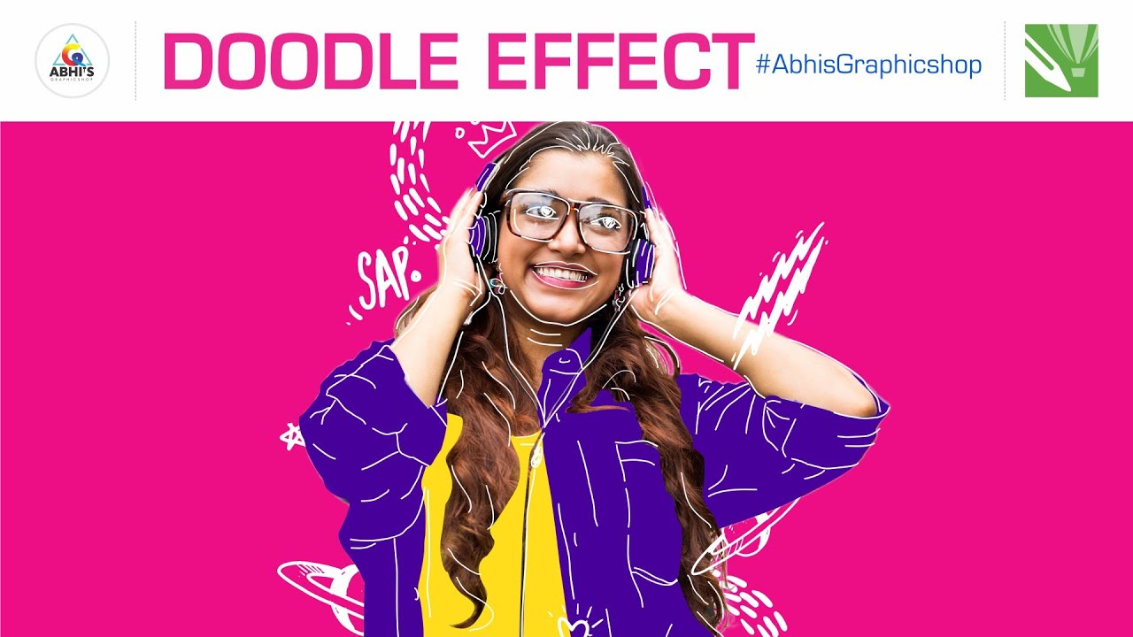 Tutorial 03 - How to Create Doodle Portrait Effect in Corel Draw - YouTube