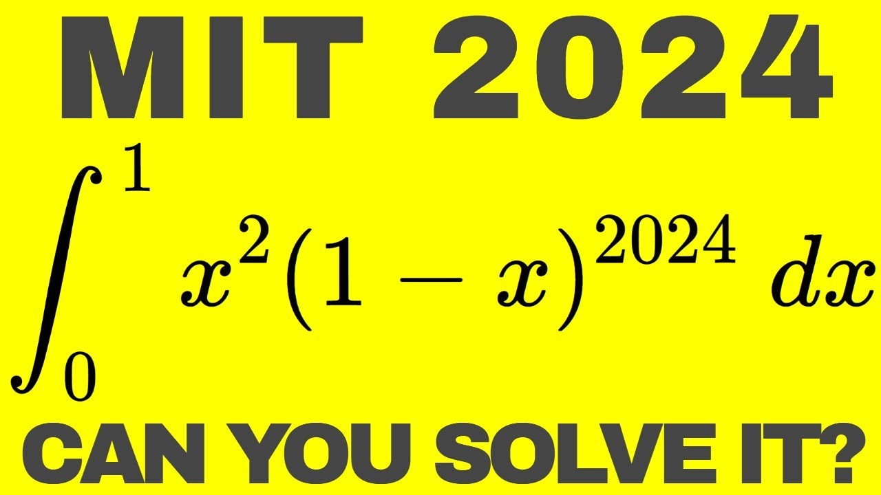 MIT Integration Bee 2024 Regular Season #3 - YouTube