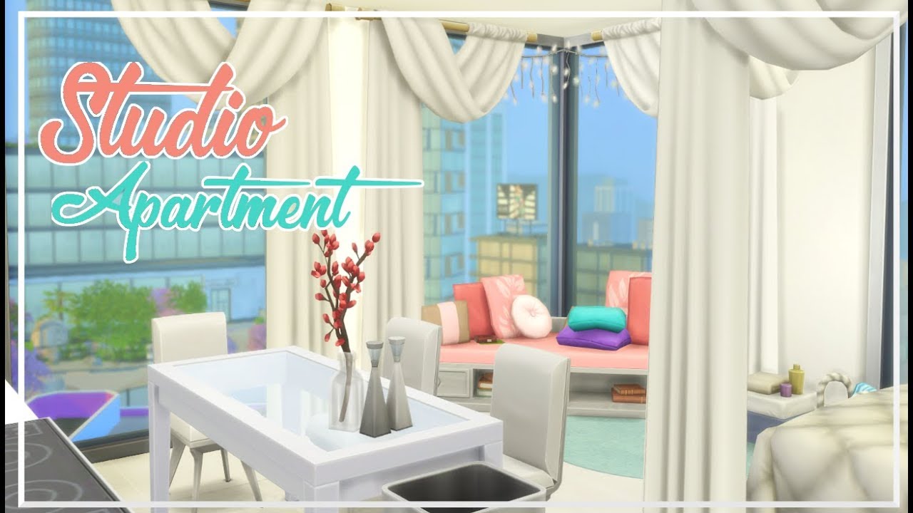 Simple Studio Apartment // The Sims 4 Speed Build - YouTube