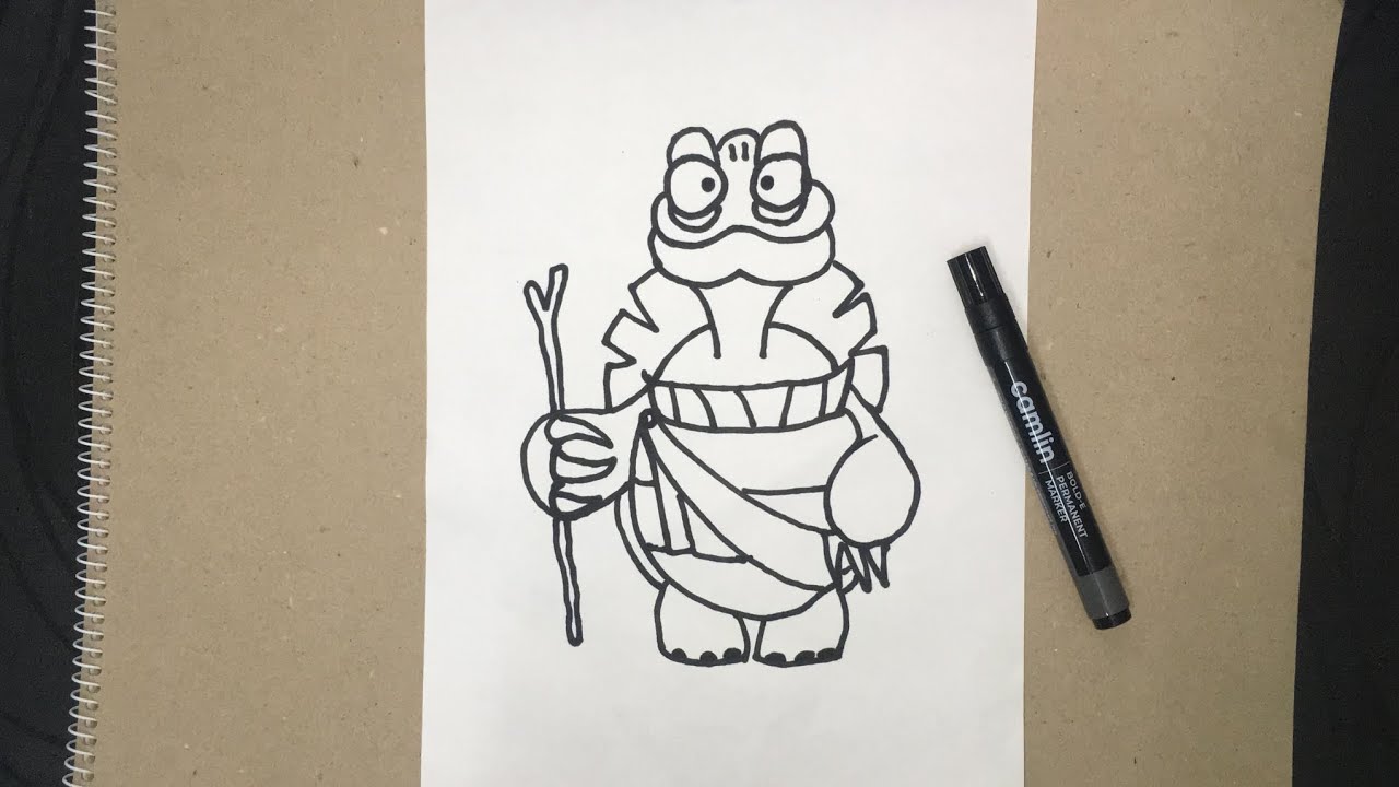 How to Draw Grandmaster Oogway | Kung fu Panda | - YouTube