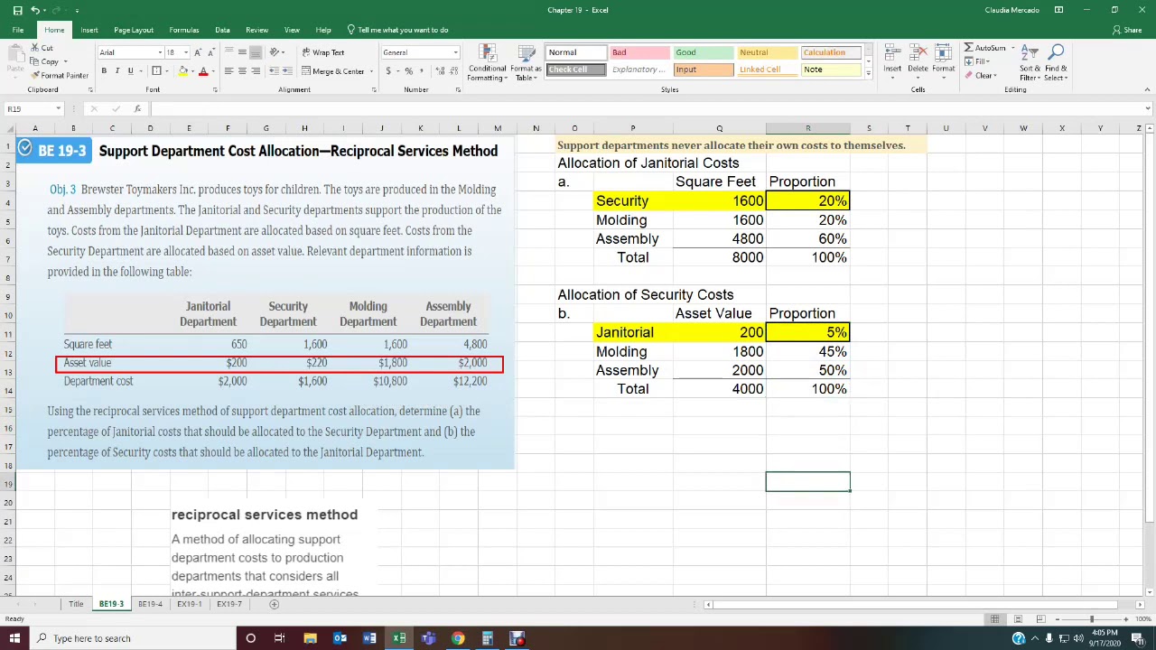 Chapter 19 ACCT 2402 15 ed Principles of Managerial Accounting - YouTube