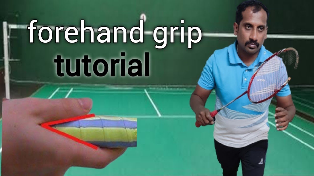 Basic forehand grip tutorial||badminton basics training 🏸🏸🏸🏸 - YouTube