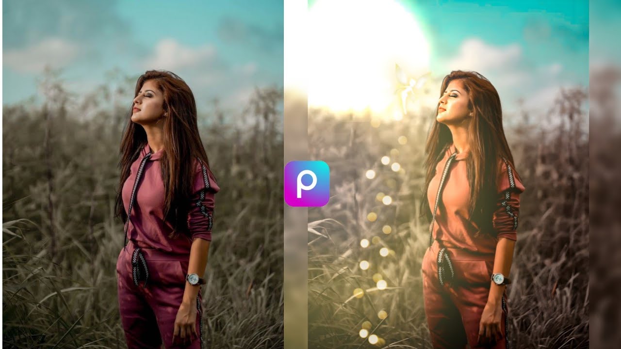 Sun light on face photo editing | how to add sunlight effect in PicsArt ...
