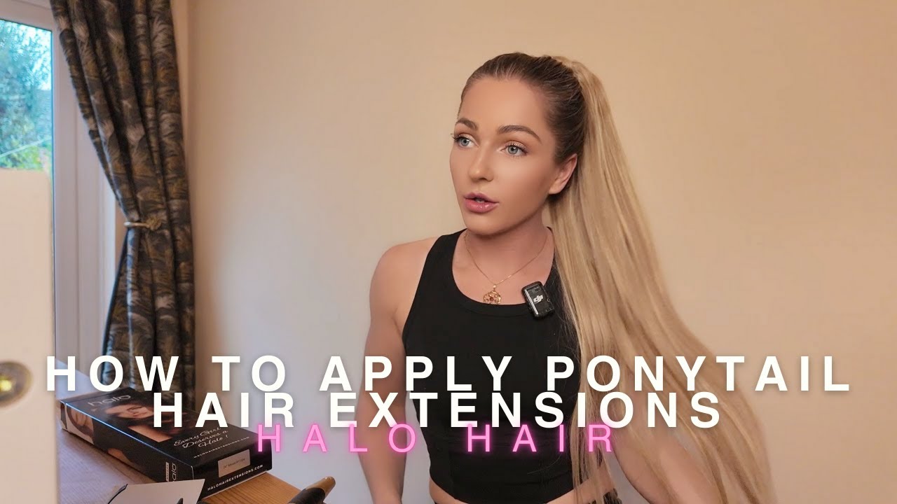 How To Apply Ponytail Hair Extensions In Less Than 5 Minutes | HALO ...