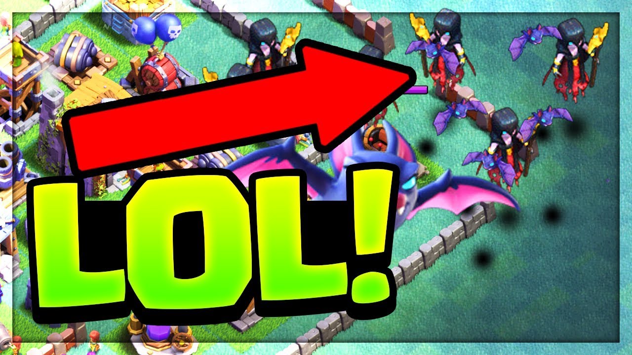 The MIRACLE LEAPING Night Witch! Clash of Clans Builder Base Action ...
