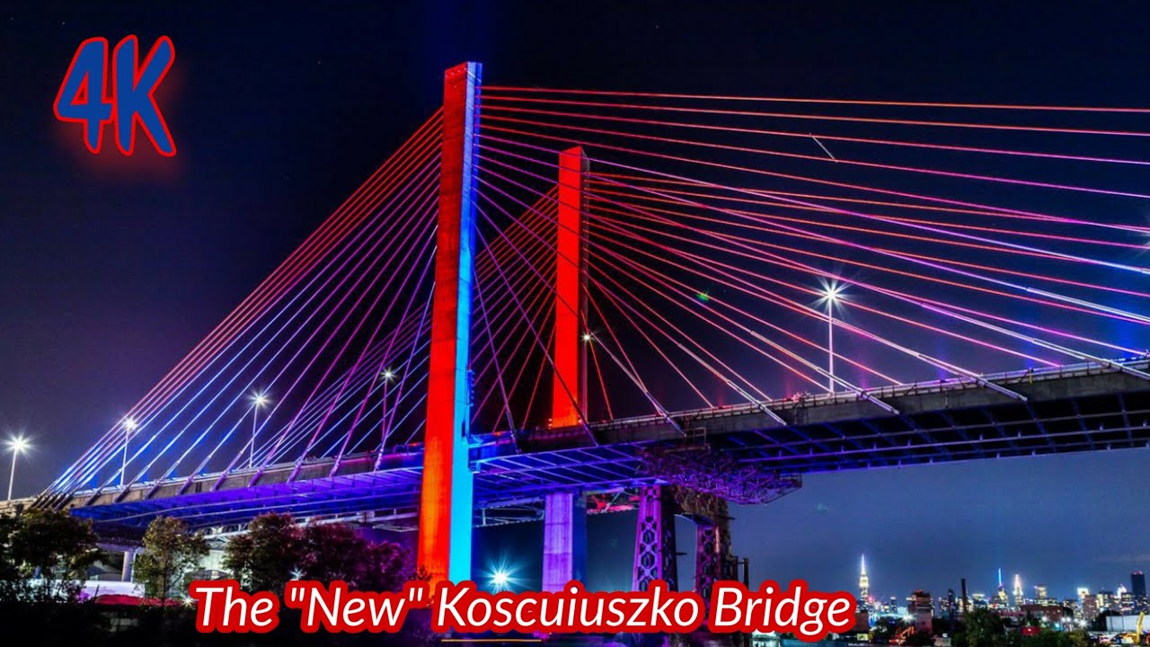 [4K] Raw Video - The New Koscuiuszko Bridge - Brooklyn Queens ...