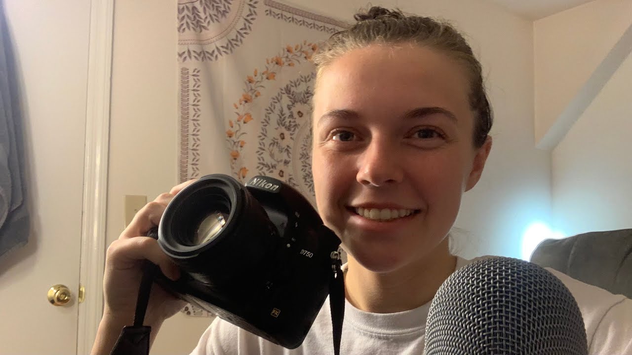 ASMR with my Camera // Whispered Ramble and Camera Tapping - YouTube