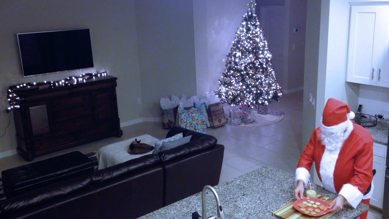 SANTA CAUGHT on CAMERA CHRISTMAS MORNING! - YouTube