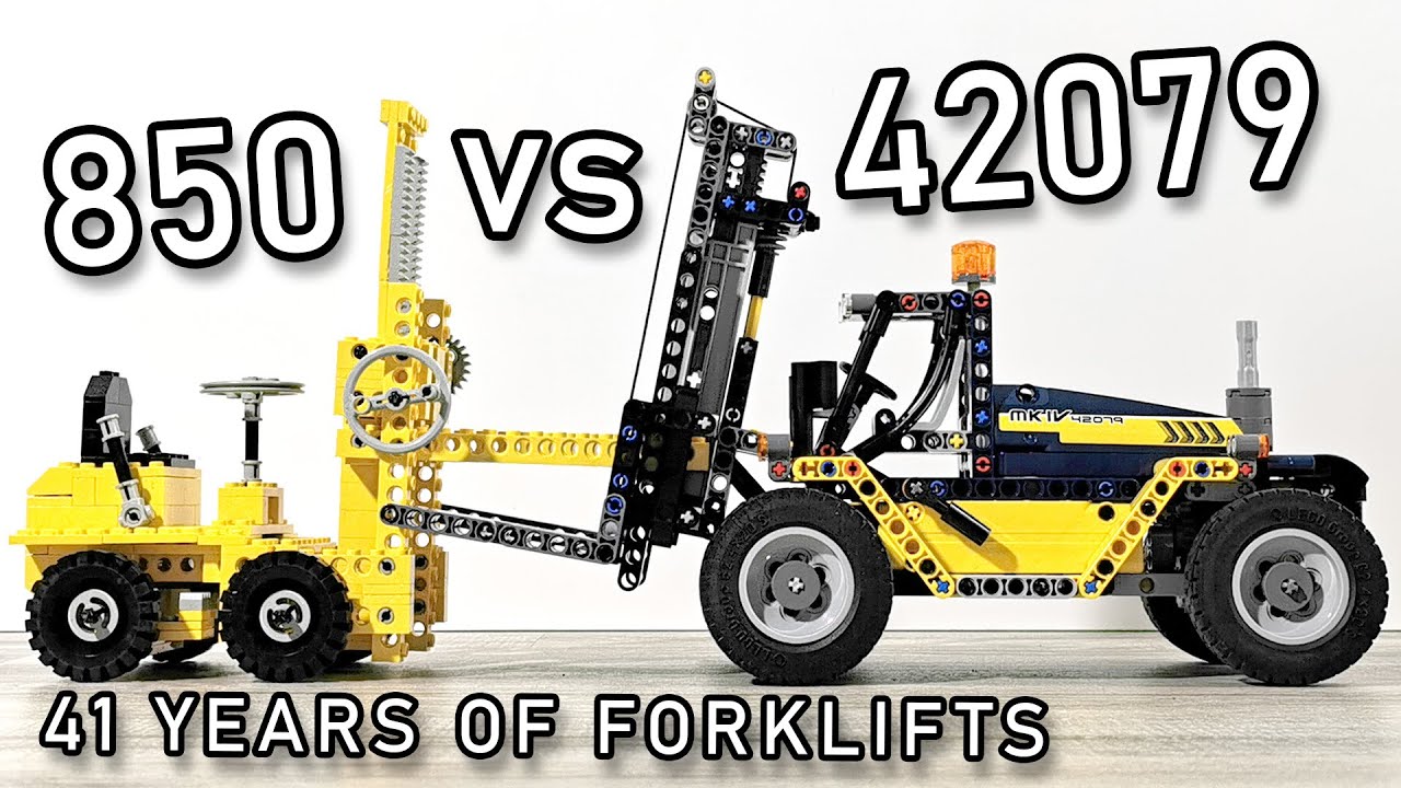 LEGO 850 vs LEGO 42079 | LEGO Forklifts Comparison | 850 LEGO Forklift ...