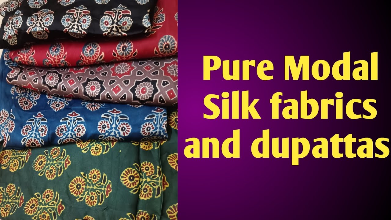 💕 Pure Modal Silk fabrics and dupattas|WeaversNest|#trending #modalsilk ...