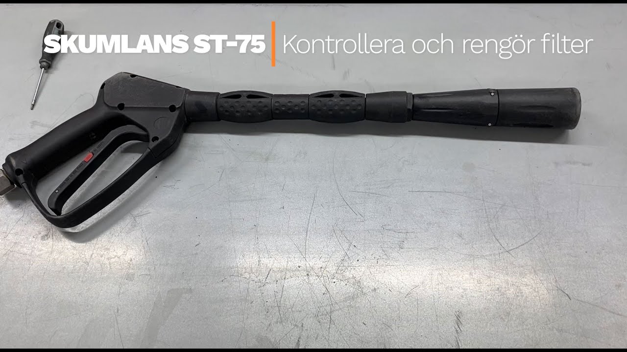 Kontroll och rengöring av filter på Skumlans ST-75 - YouTube