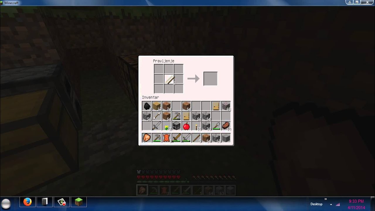 kako napraviti nesto u minecraft - YouTube