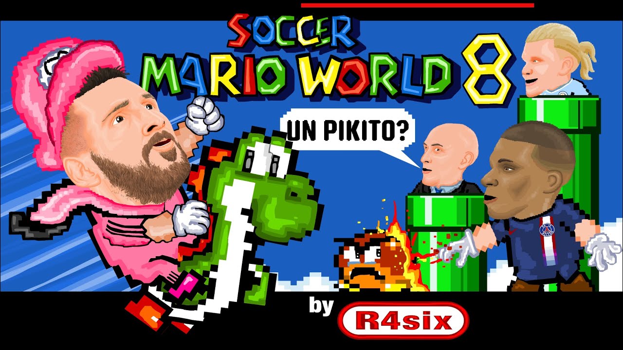Parodia de Messi, Mbappé, Haaland y más en Super Mario animada - YouTube