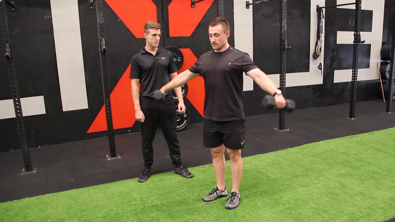 Standing DB Lateral Raise - YouTube