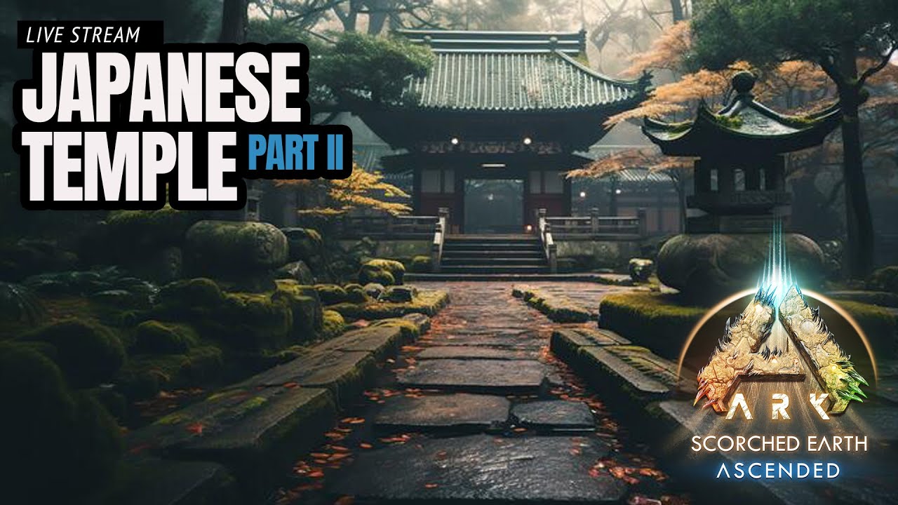 Lets Build A Japanese Temple - Ark Survival Ascended - YouTube