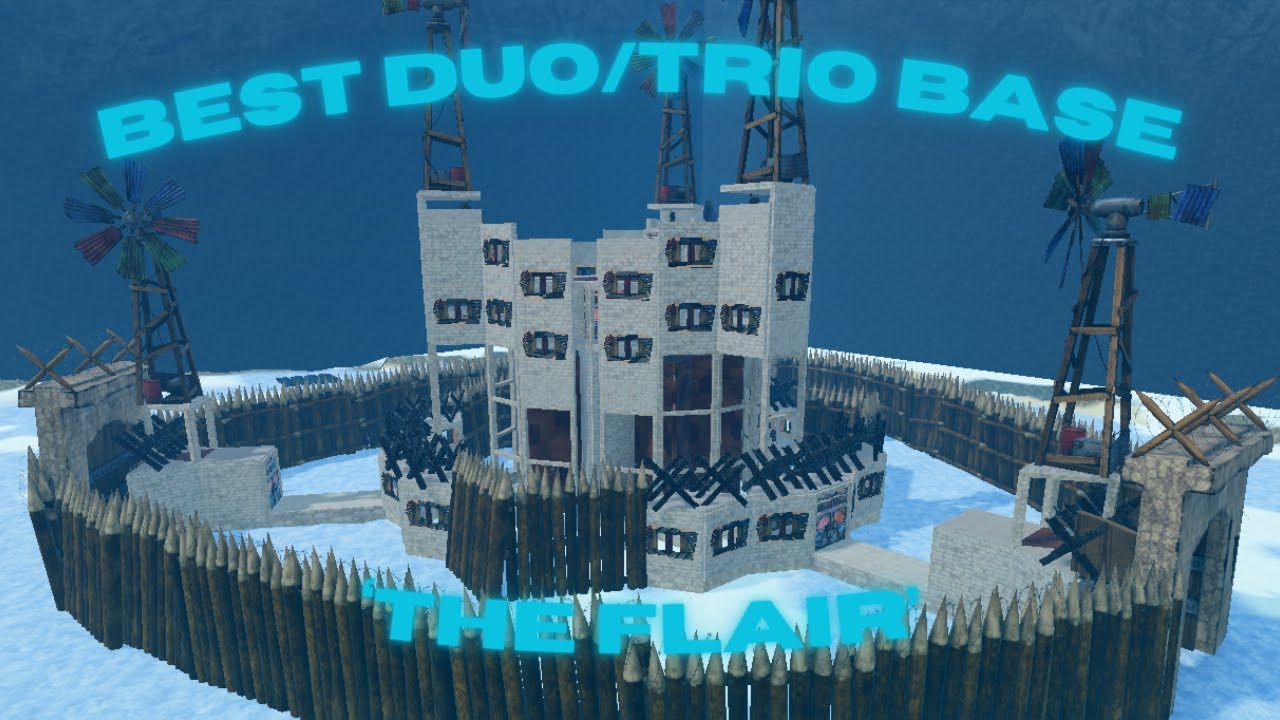 'The Flair' The BEST Duo/Trio Base Design | Fallen Survival - YouTube