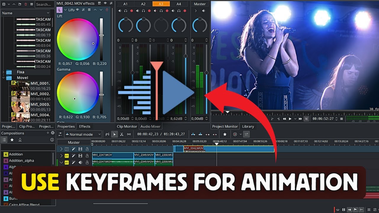 How to Use Keyframes for Animation in Kdenlive 2025? - YouTube