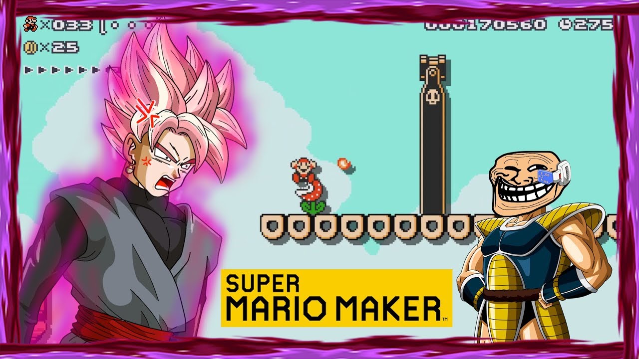 "GOD DAMMIT NAPPA!" Rosé Goku Black Plays Super Mario Maker Ft. Nappa ...