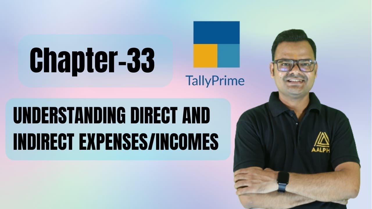 CHAPTER- 33 UNDERSTANDING DIRECT AND INDIRECT EXPENSES/ INCOMES IN ...