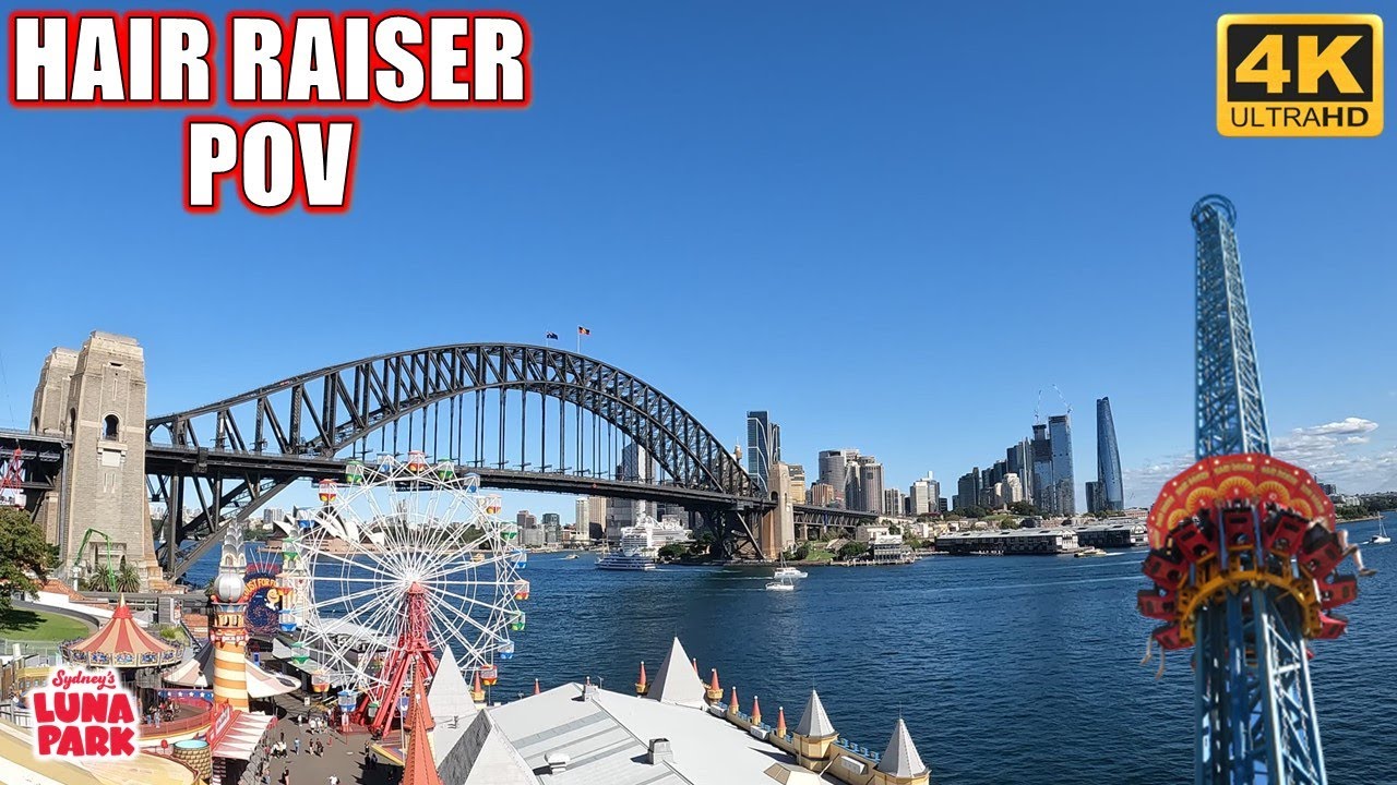 Hair Raiser POV (Bridge Side, 4K 60FPS), Luna Park Sydney Larson/ARM ...