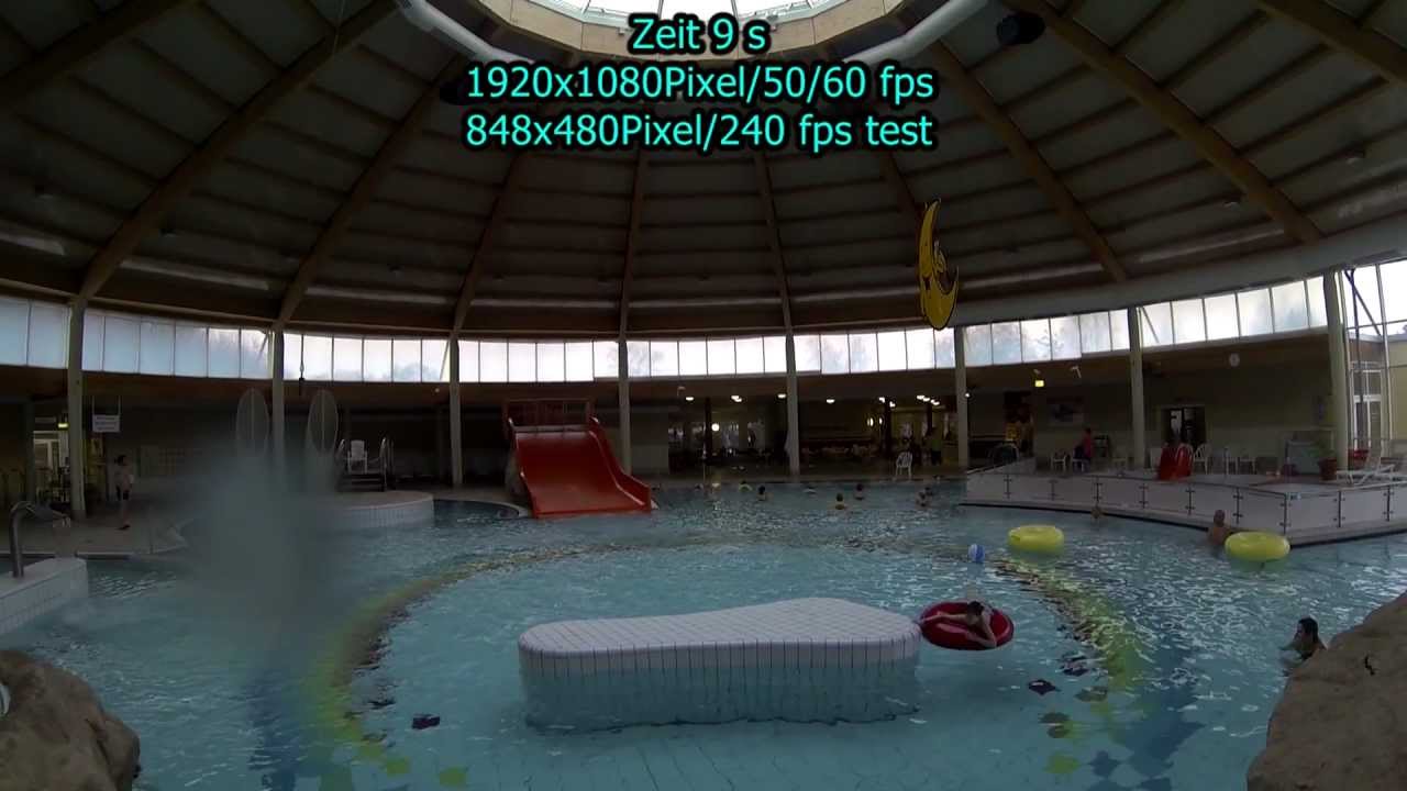 GoPro Hero3 Black Edition test Swimming Pool Underwater, slow, low ...