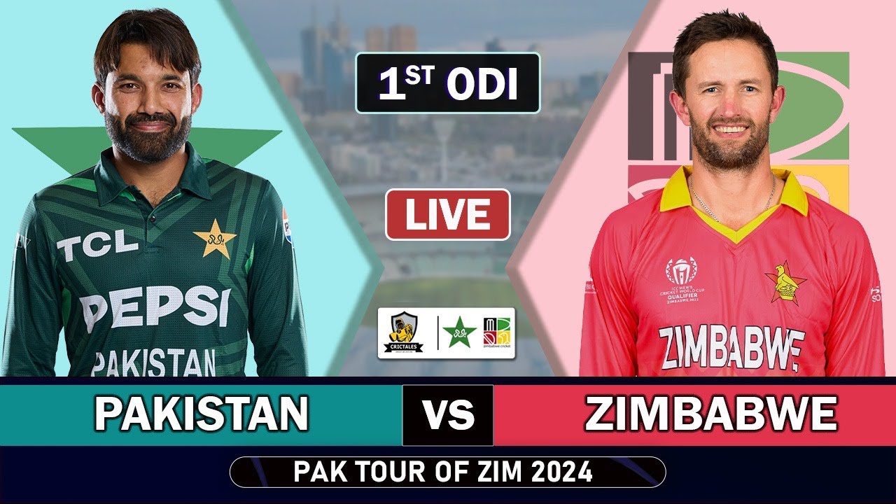 PAKISTAN vs ZIMBABWE 1st ODI MATCH LIVE SCORES | PAK vs ZIM LIVE ODI ...